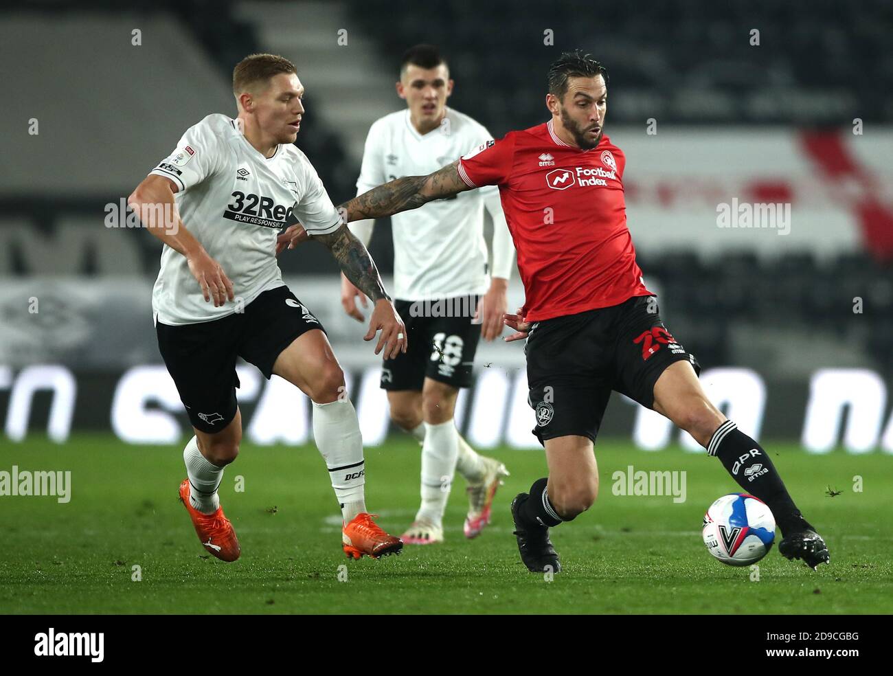 Derby countys martyn waghorn battle hi-res stock photography and images ...