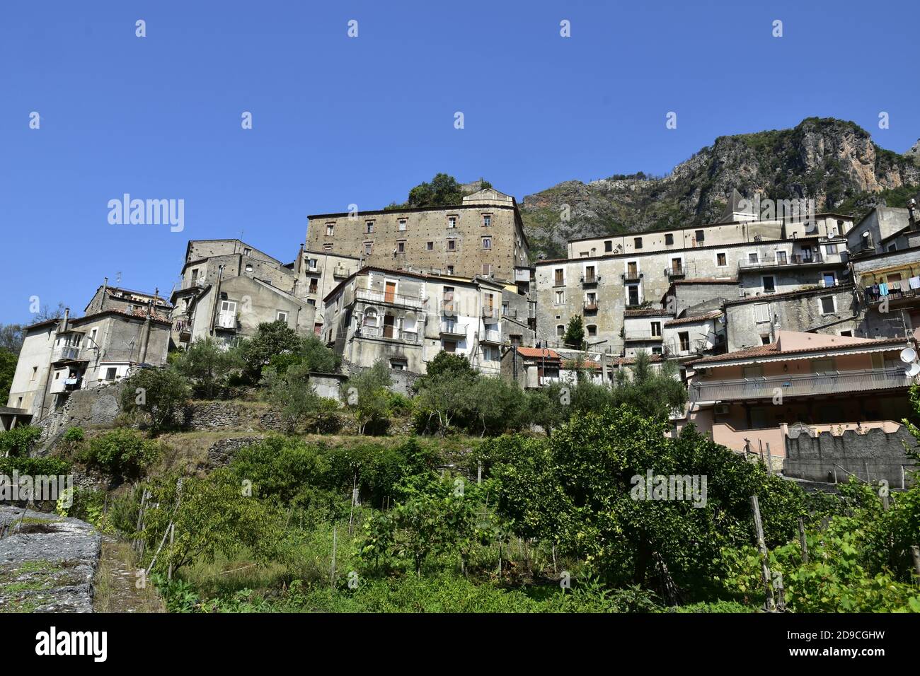 Calabria mediterranean italy view village hi-res stock photography and ...