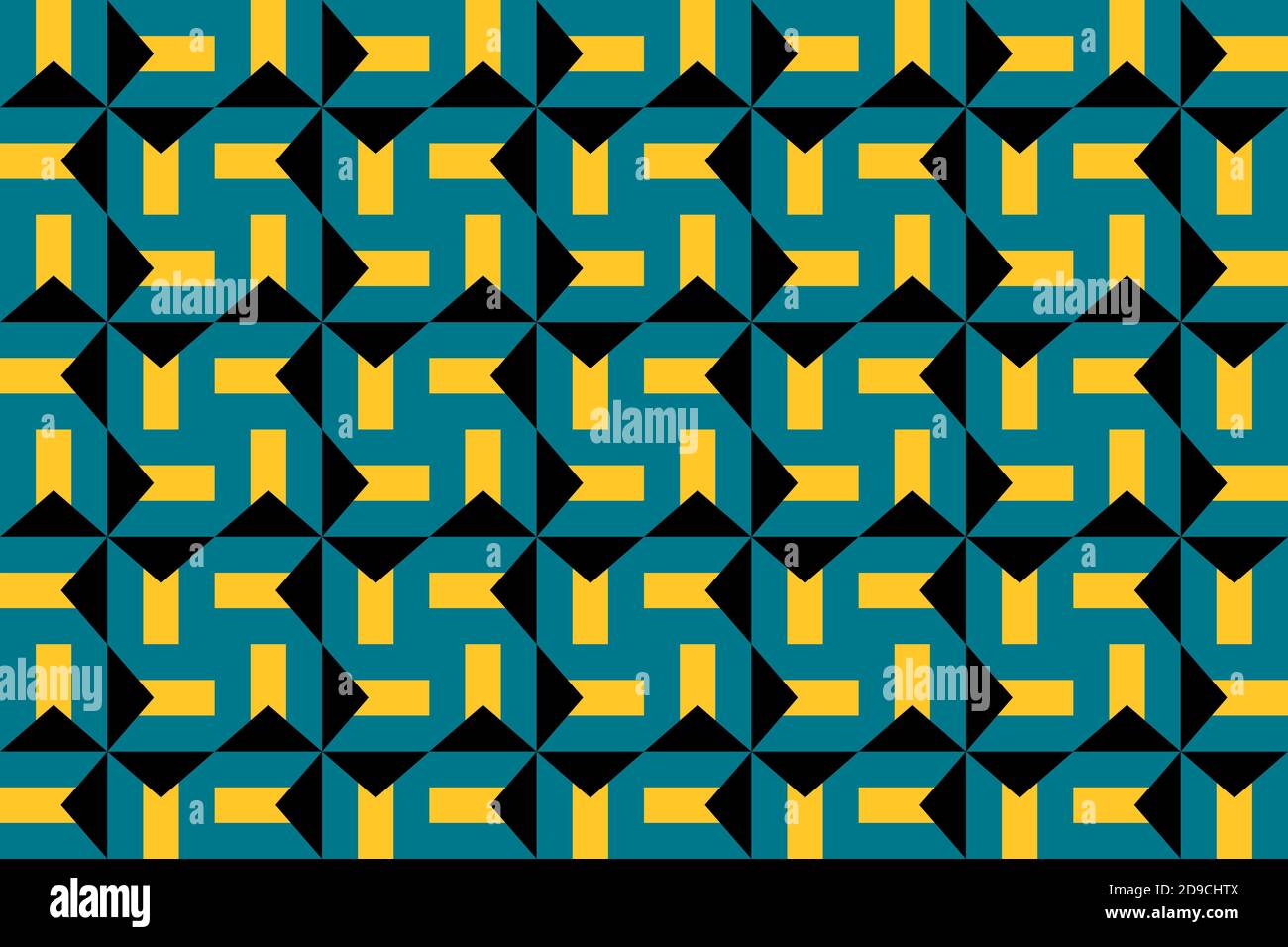 Simple geometric pattern in the colors of the national flag of Bahamas ...