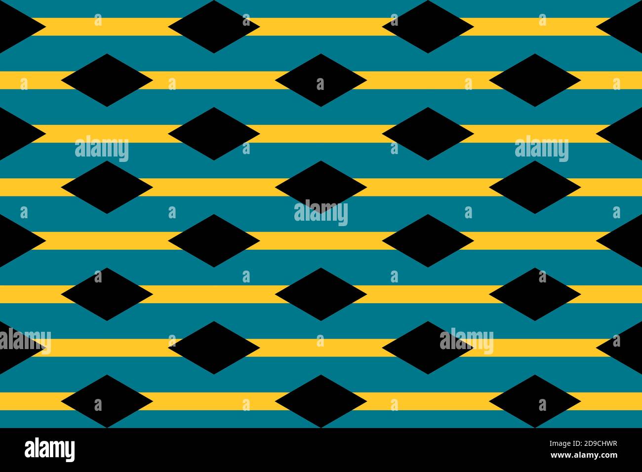 Simple geometric pattern in the colors of the national flag of Bahamas ...