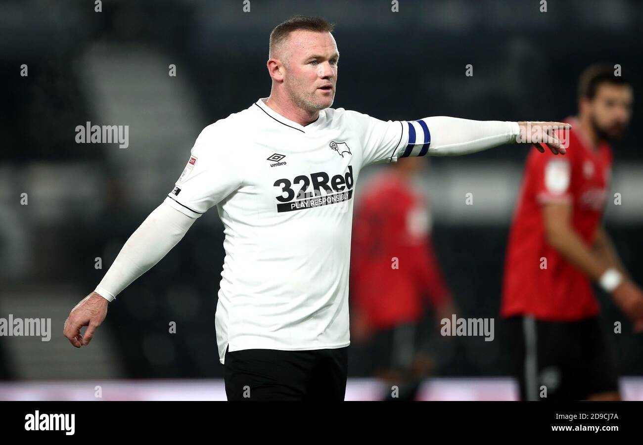 Derby County's Wayne Rooney during the Sky Bet Championship match at ...