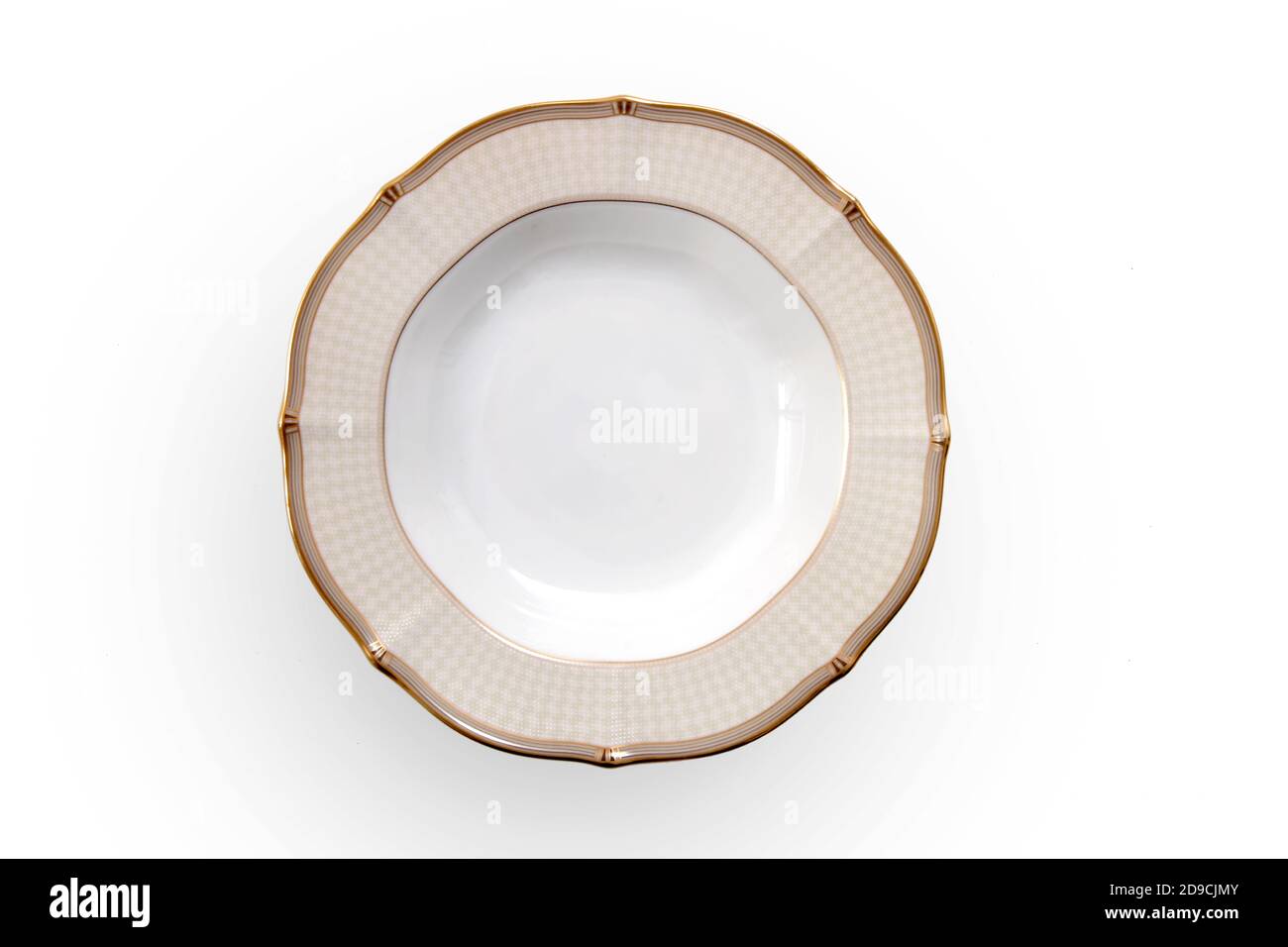 various dishes seen from above on white background Stock Photo - Alamy