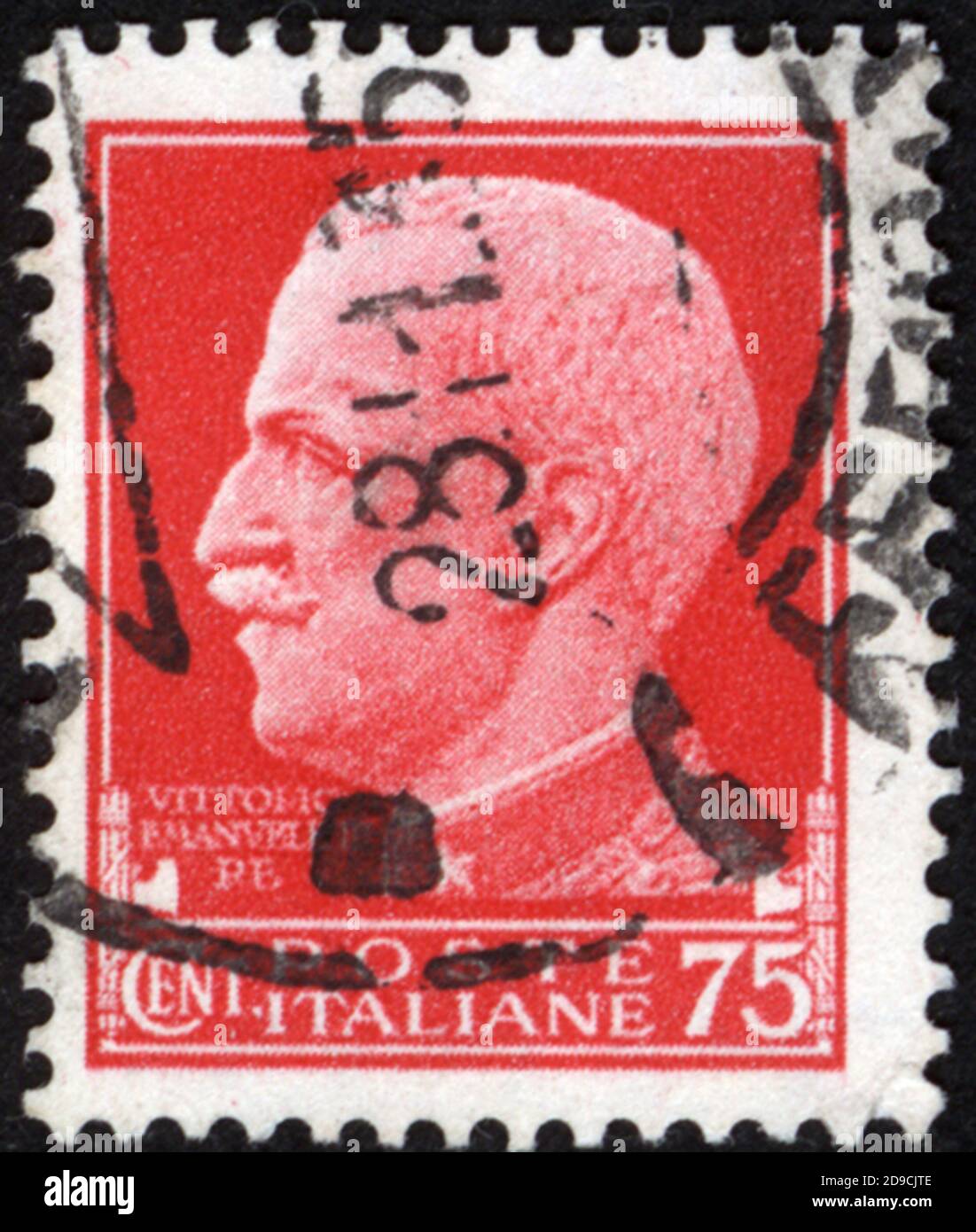 Postage stamps of the Italy. Stamp printed in the Italy. Stamp printed ...
