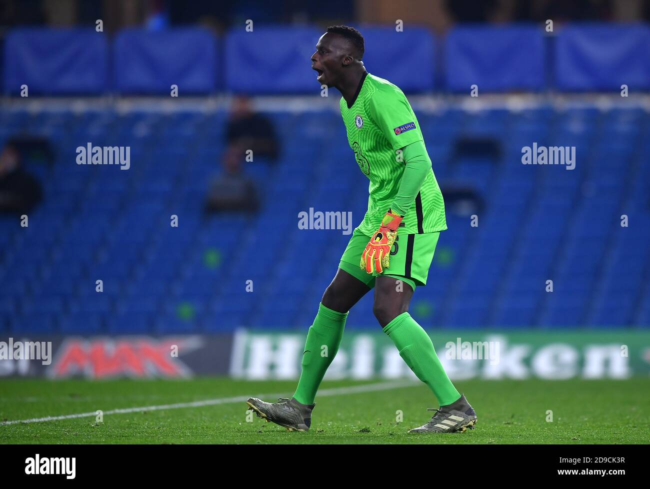 Chelsea goalkeeper Edouard Mendy during the UEFA Champions League Group ...