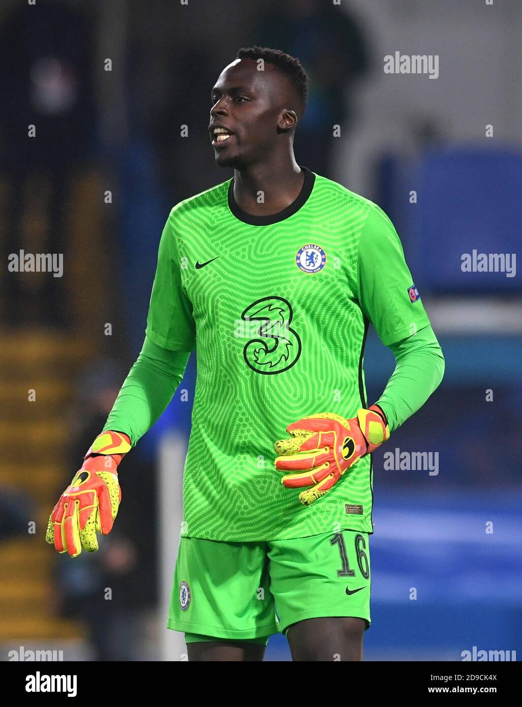 Chelsea goalkeeper Edouard Mendy during the UEFA Champions League Group ...