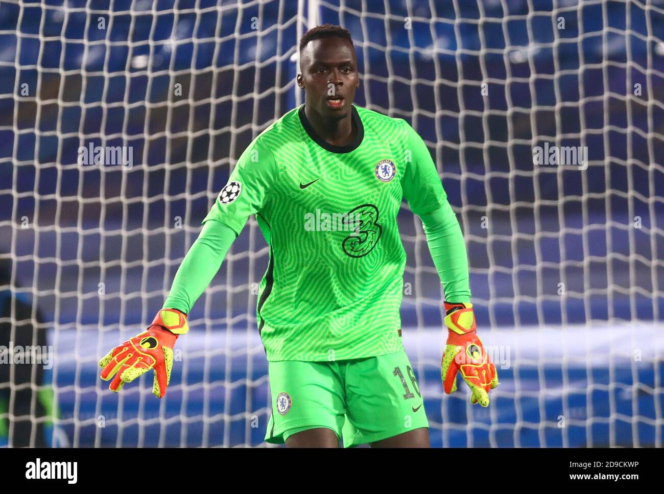 Chelsea goalkeeper Edouard Mendy during the UEFA Champions League Group ...