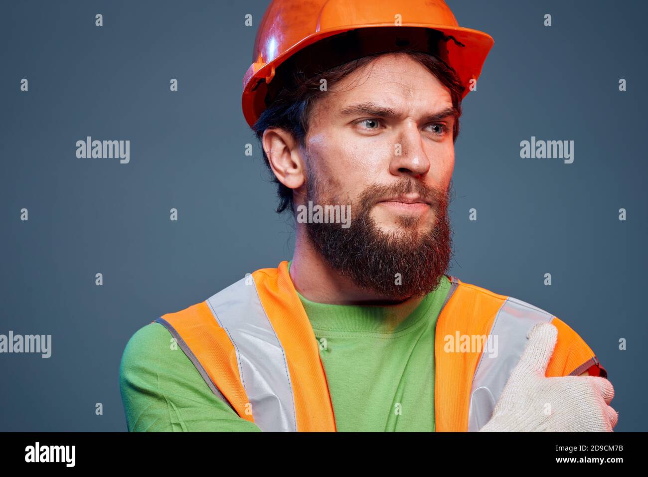 angry man in work uniform security professional hard work Stock Photo ...