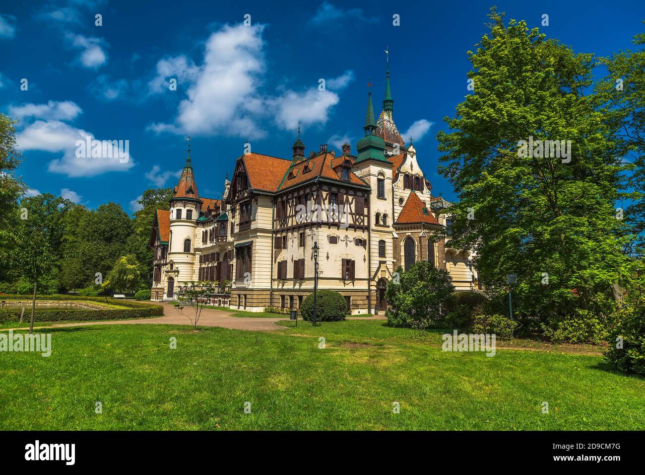 Lesna Castle is one of the youngest castles in the Czech Republic ...