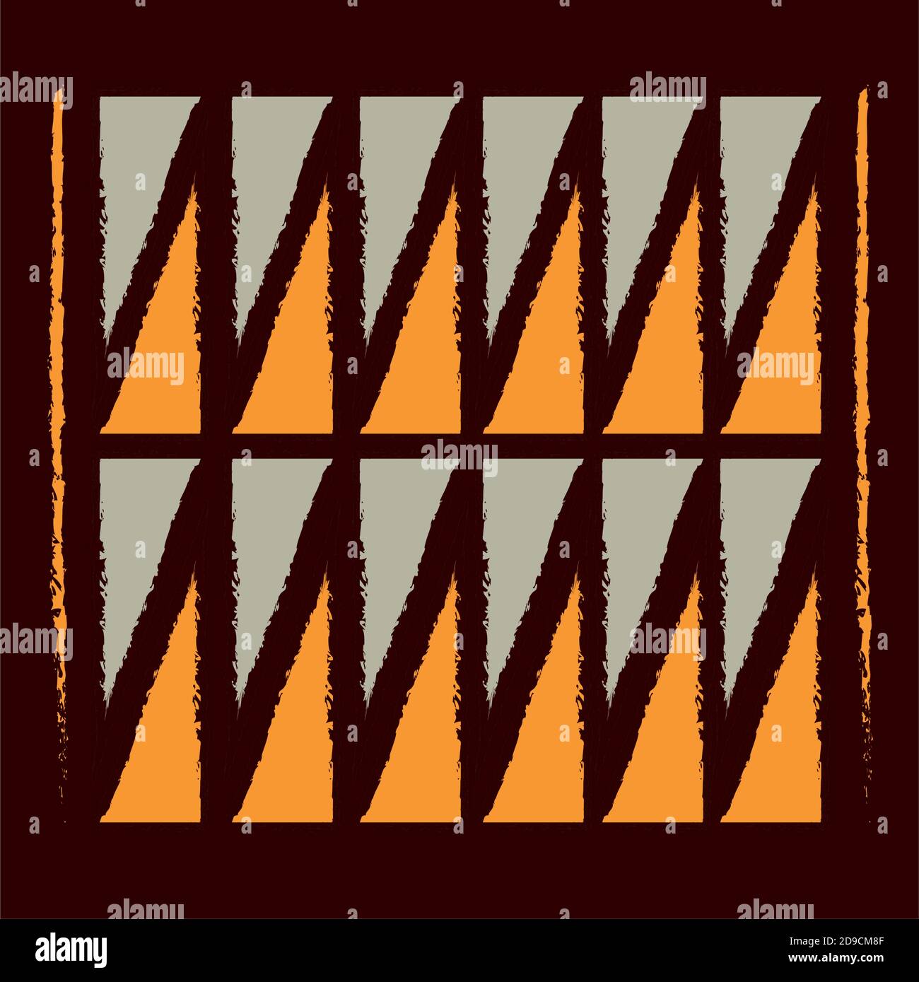 ethnic handmade ornament geometric shapes texture vector illustration ...