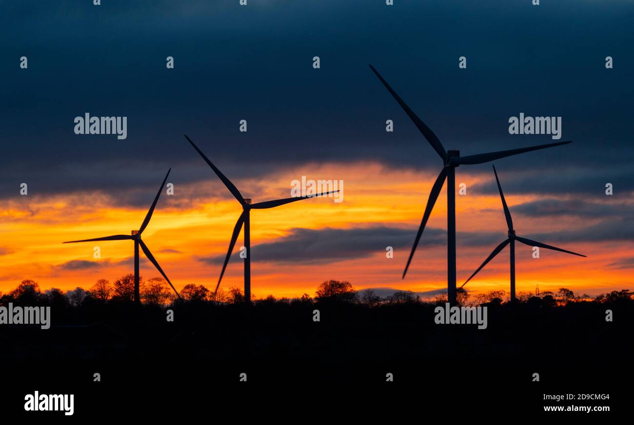 Beck Burn wind farm near Gretna, UK. 4th Nov, 2020. UK Scotland Autumn ...