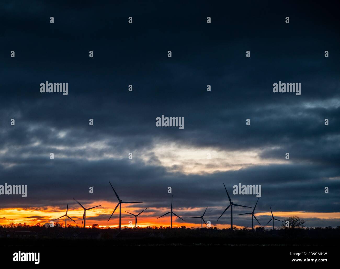 Beck Burn wind farm near Gretna, UK. 4th Nov, 2020. UK Scotland Autumn ...