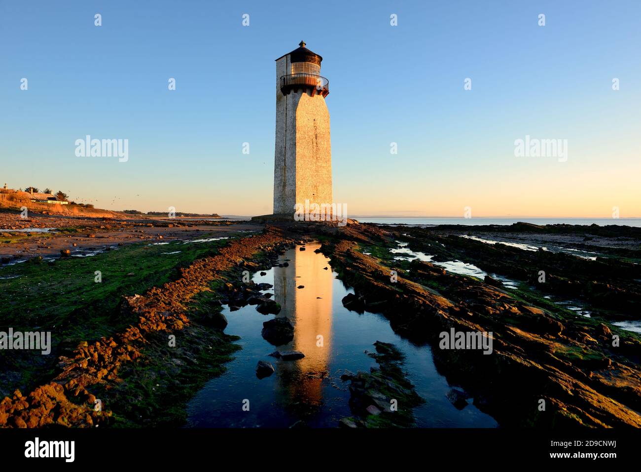 Southerness lighthouse, the Solway Firth Stock Photo - Alamy