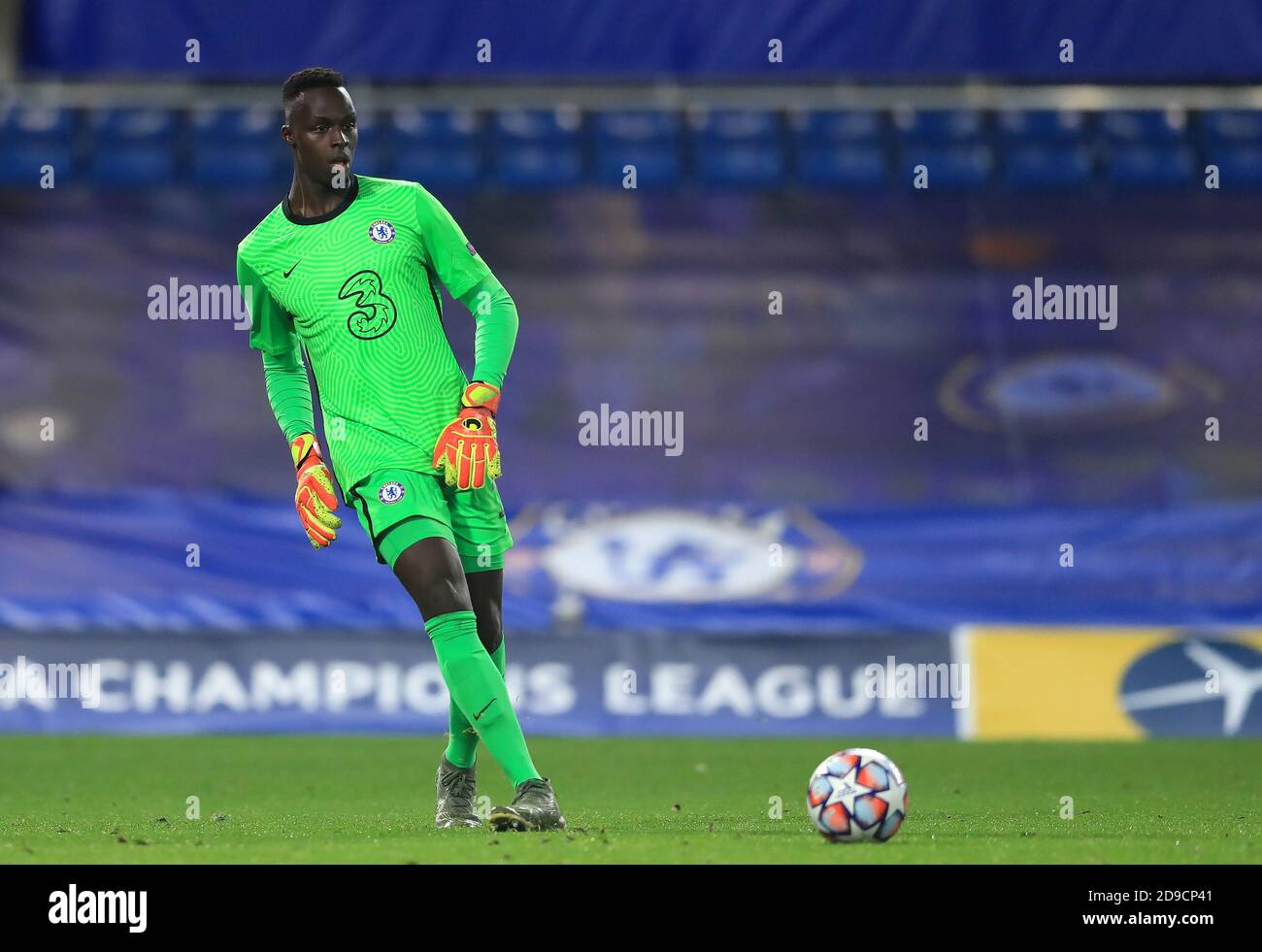 Chelsea goalkeeper Edouard Mendy during the UEFA Champions League Group ...