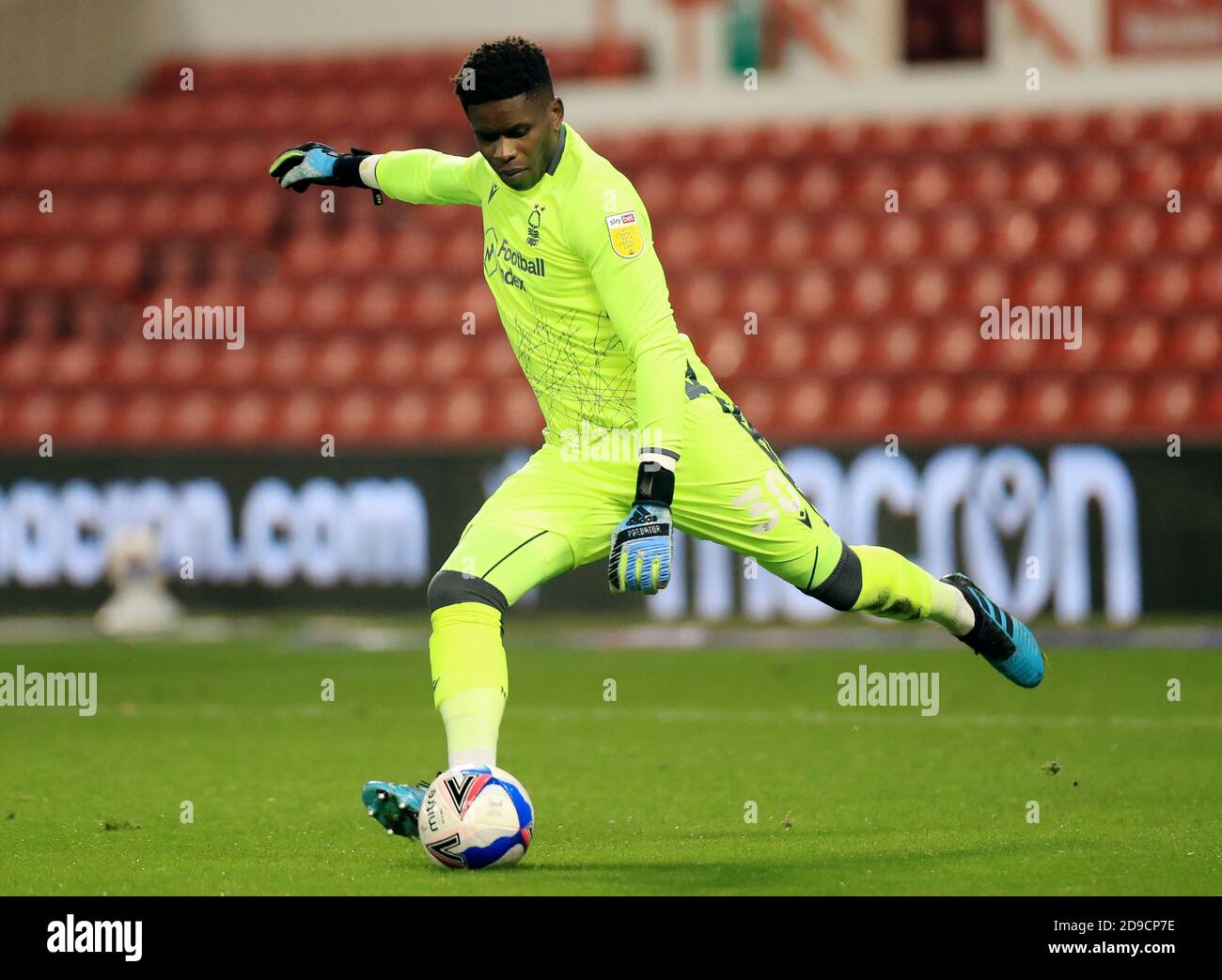 Nottingham Forest goalkeeper Brice Samba during the Sky Bet ...