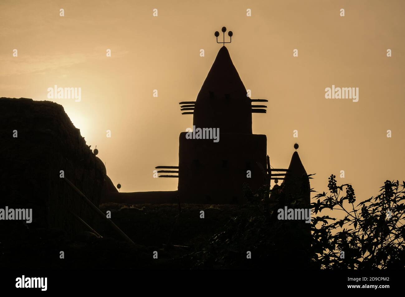 Mosque in the town of Segoukoro the old Segou,Mali, West Africa Stock ...