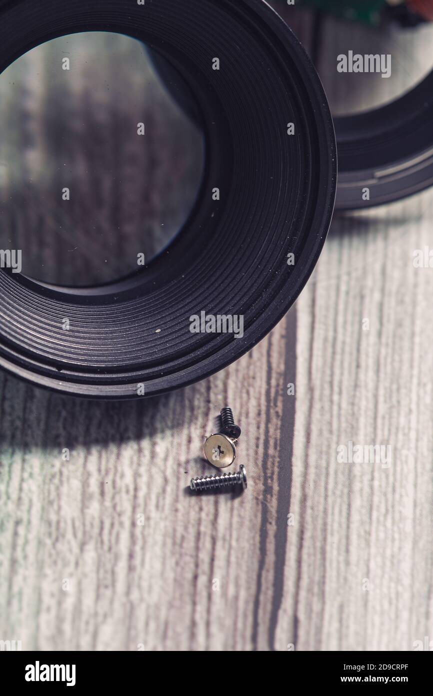 Broken camera lens hi-res stock photography and images - Alamy