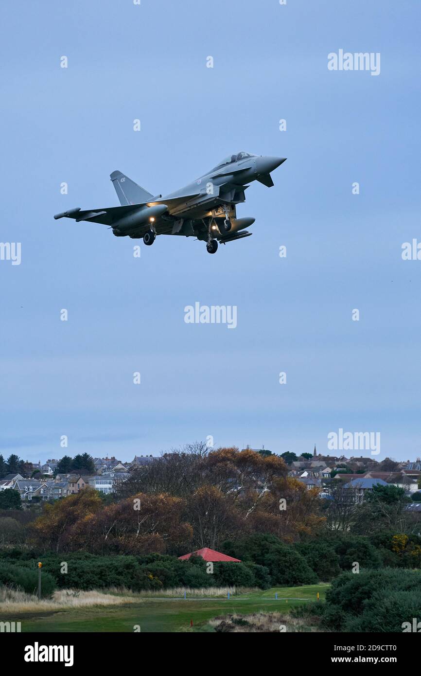4 October 2020. RAF Lossiemouth, Moray, Scotland, UK. This is a a ...