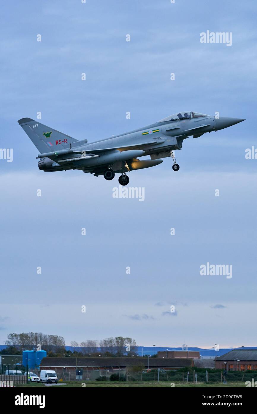 4 October 2020. RAF Lossiemouth, Moray, Scotland, UK. This is a a ...