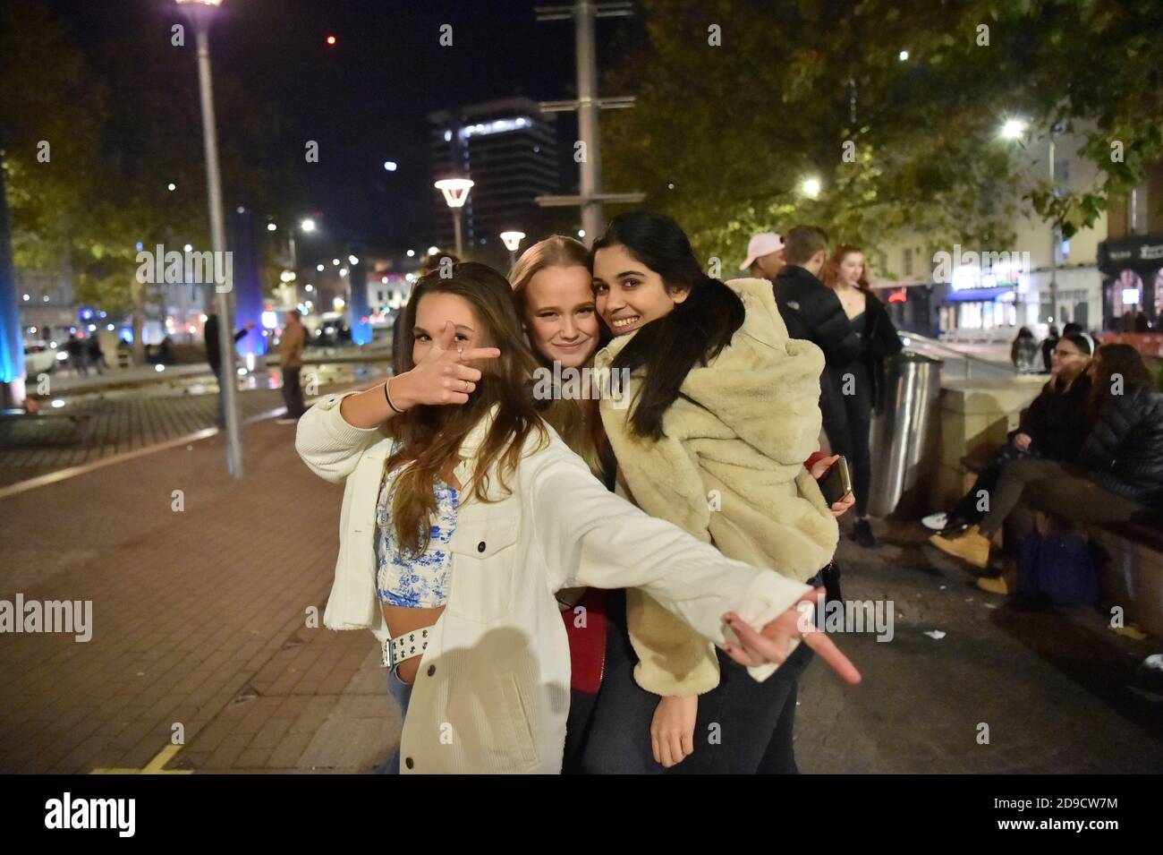 People out in Bristol city centre, ahead of a national lockdown for ...
