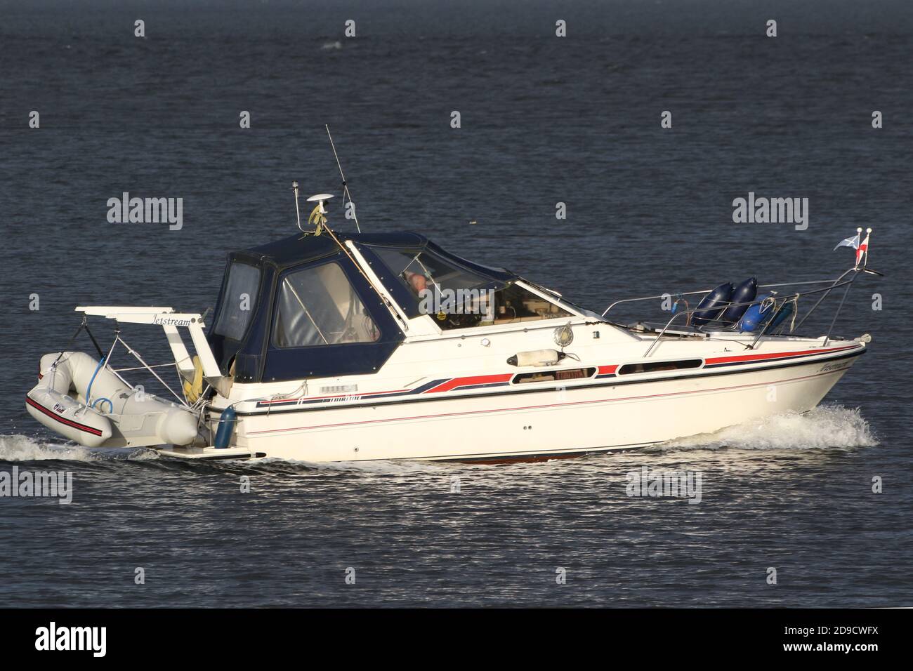 Jetstream, a privately-owned Fairline motor vessel, pictured passing ...