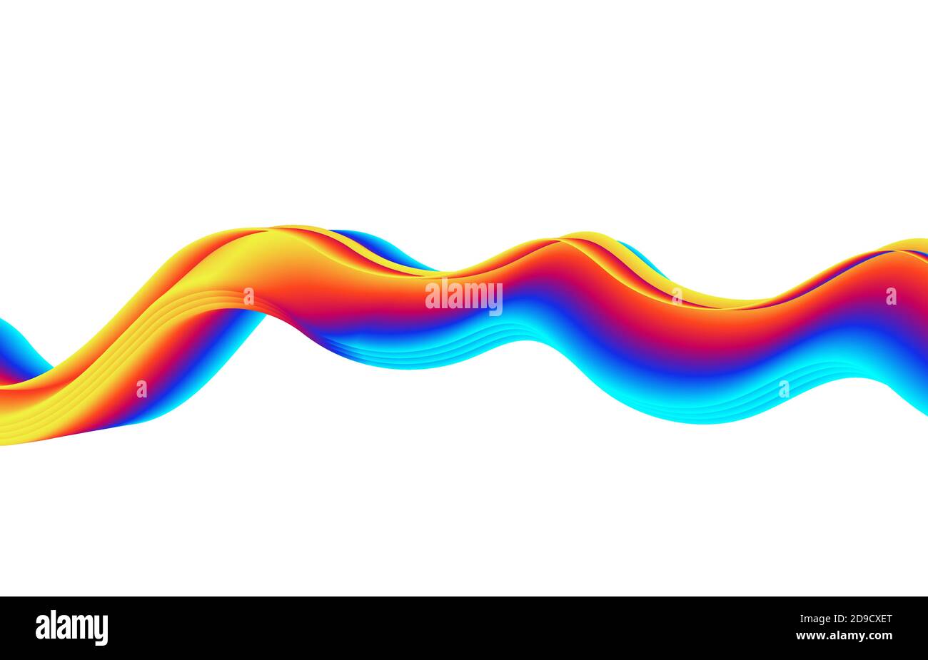 Creative design 3d flow shape. Liquid wave backgrounds. Vector ...