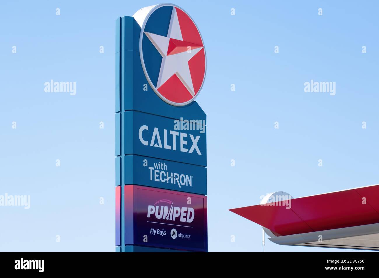 Petrol pump caltex petrol station hi-res stock photography and images ...