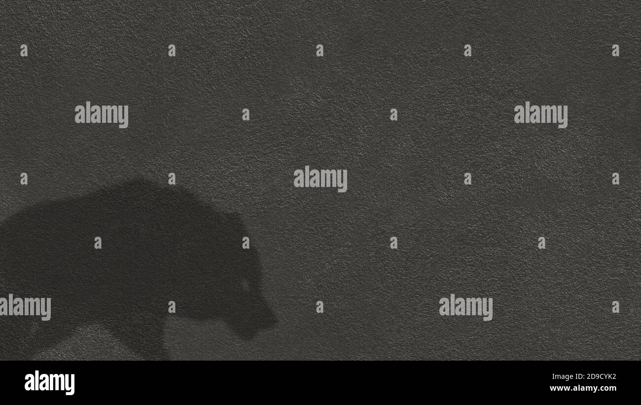 Shadow of the Wolf on a dark wall. Background texture Stock Photo - Alamy