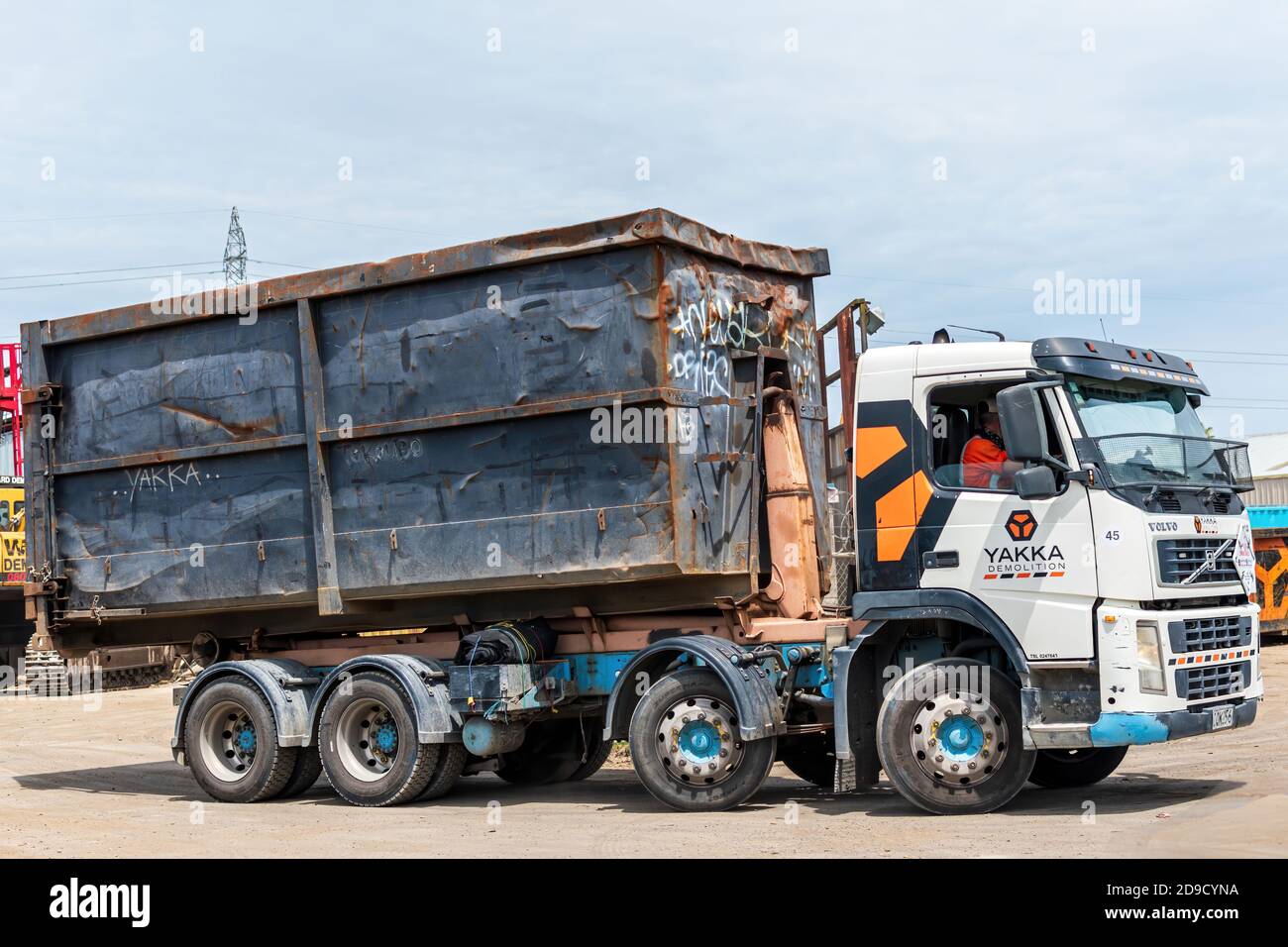 Demolition truck hi-res stock photography and images - Alamy