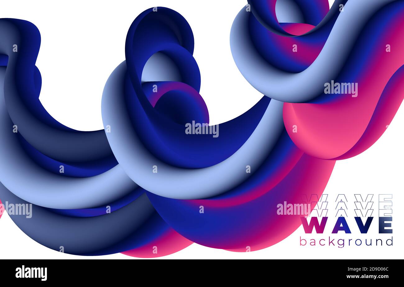 Creative design 3d flow shape. Liquid wave backgrounds. Vector ...