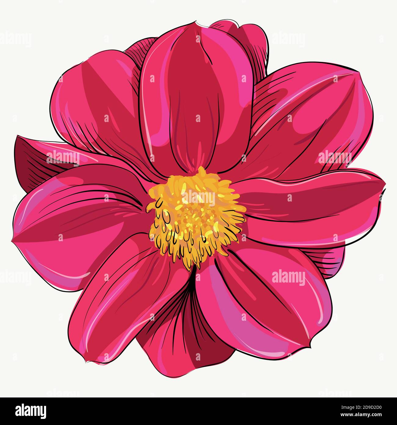 Realistic flower Stock Vector Images - Alamy