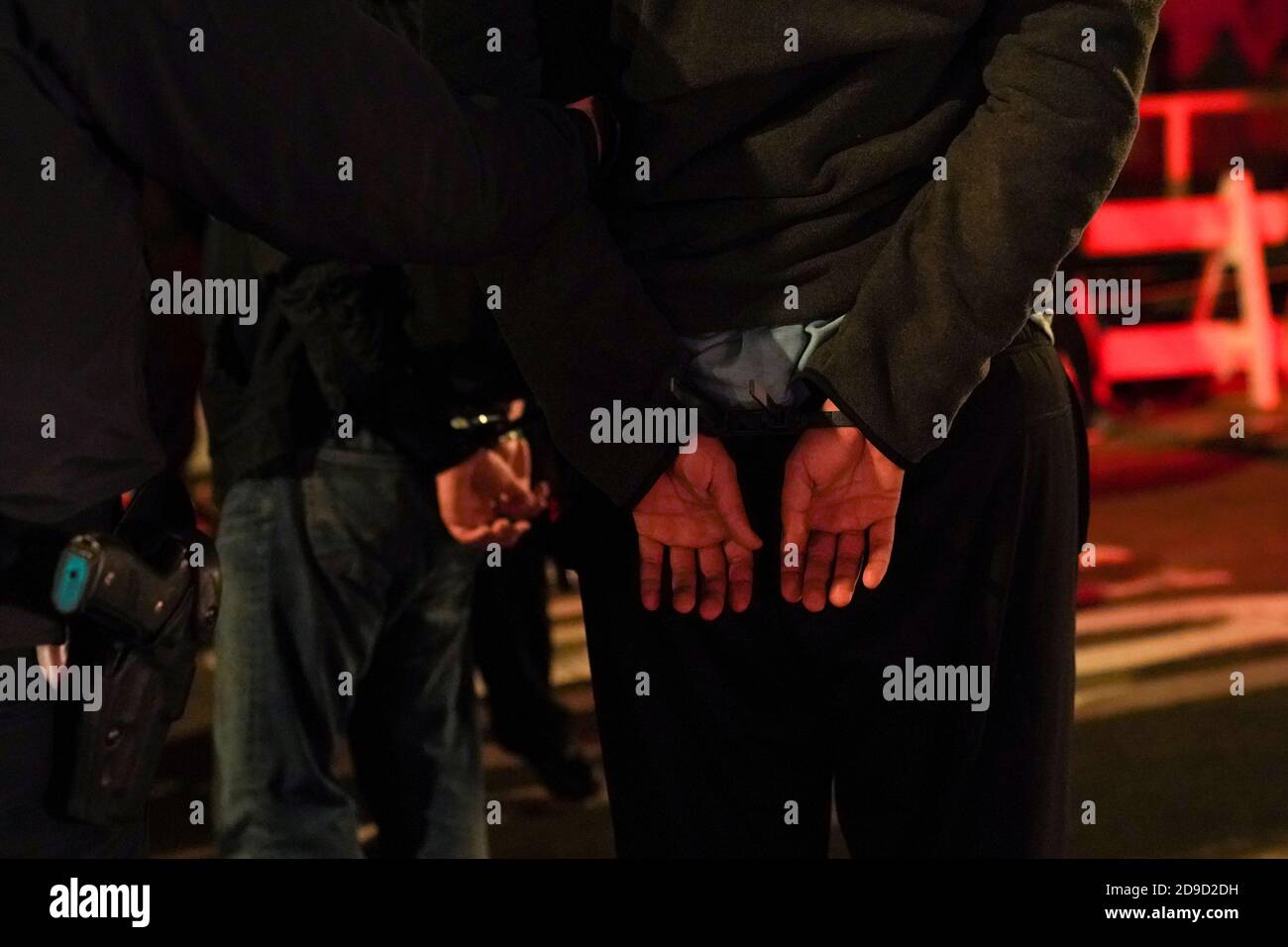 Police officer handcuffs new york hi-res stock photography and images ...