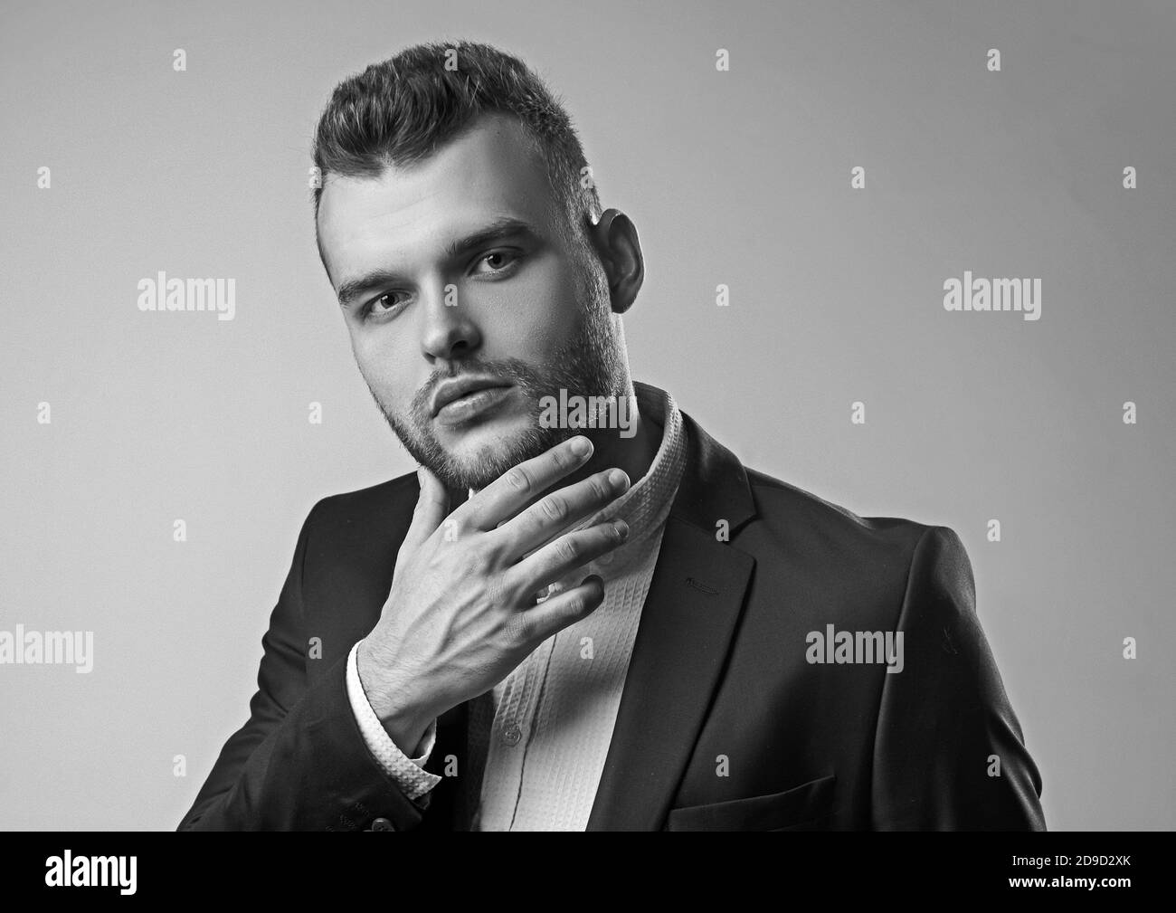 Luxury mens clothing. Man in suit. Classical costume. Mans Fashion ...