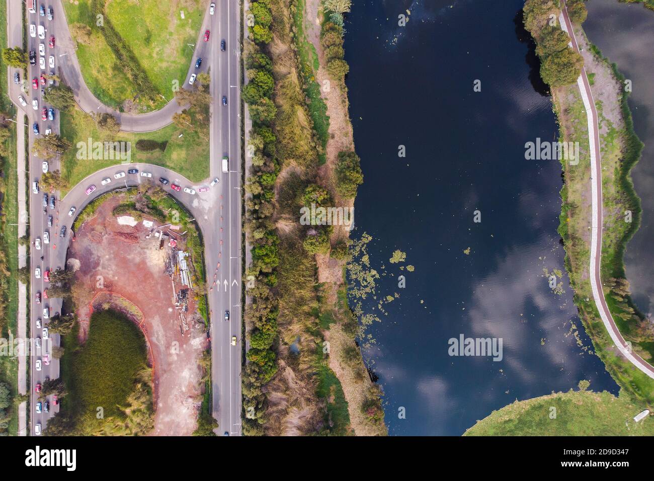 Aerial view of an ecological park at Xochimilco, Mexico Stock Photo - Alamy