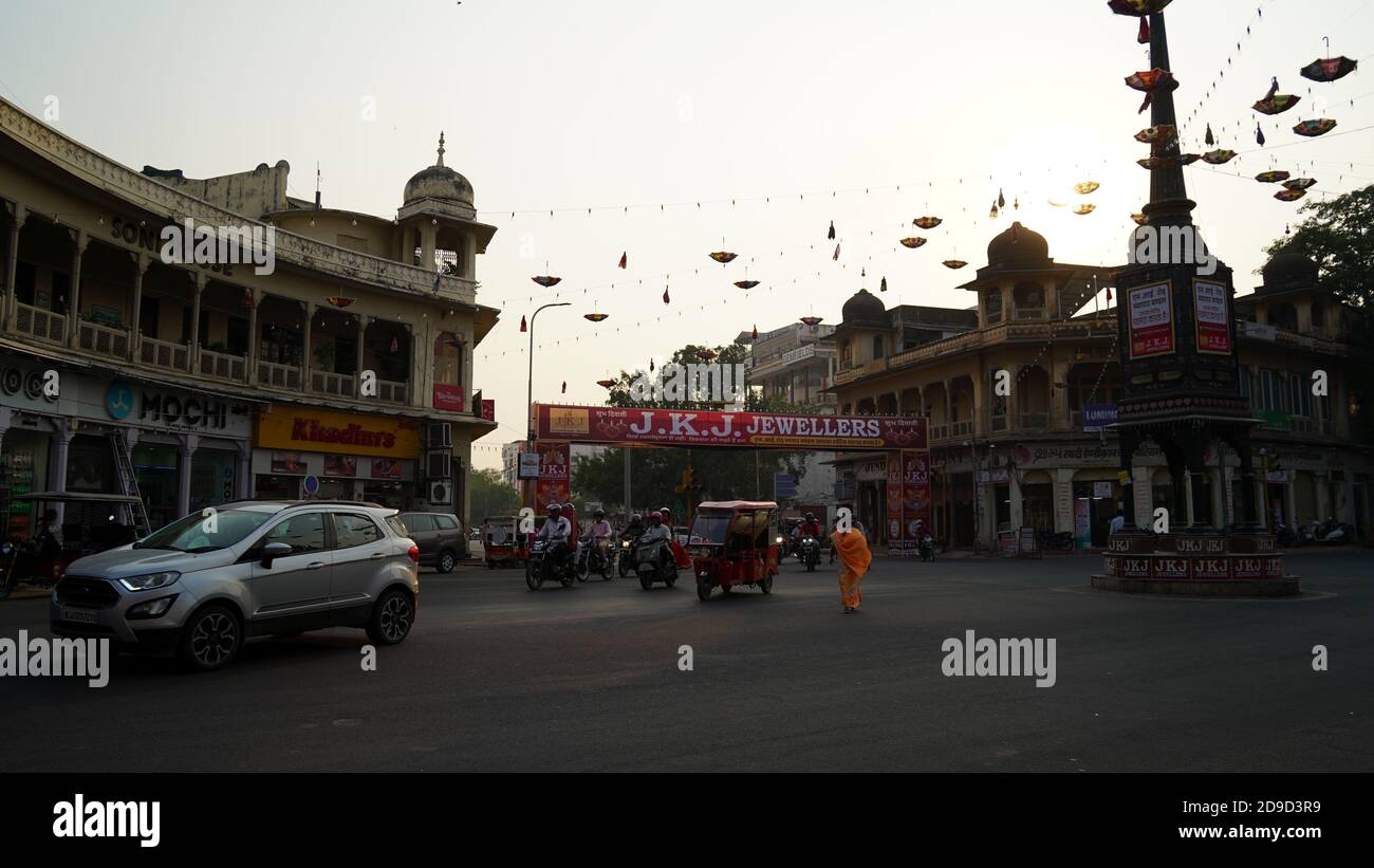 Jaipur, Rajasthan, India -Nov 2020: Jaipur is Rajasthan’s biggest city ...
