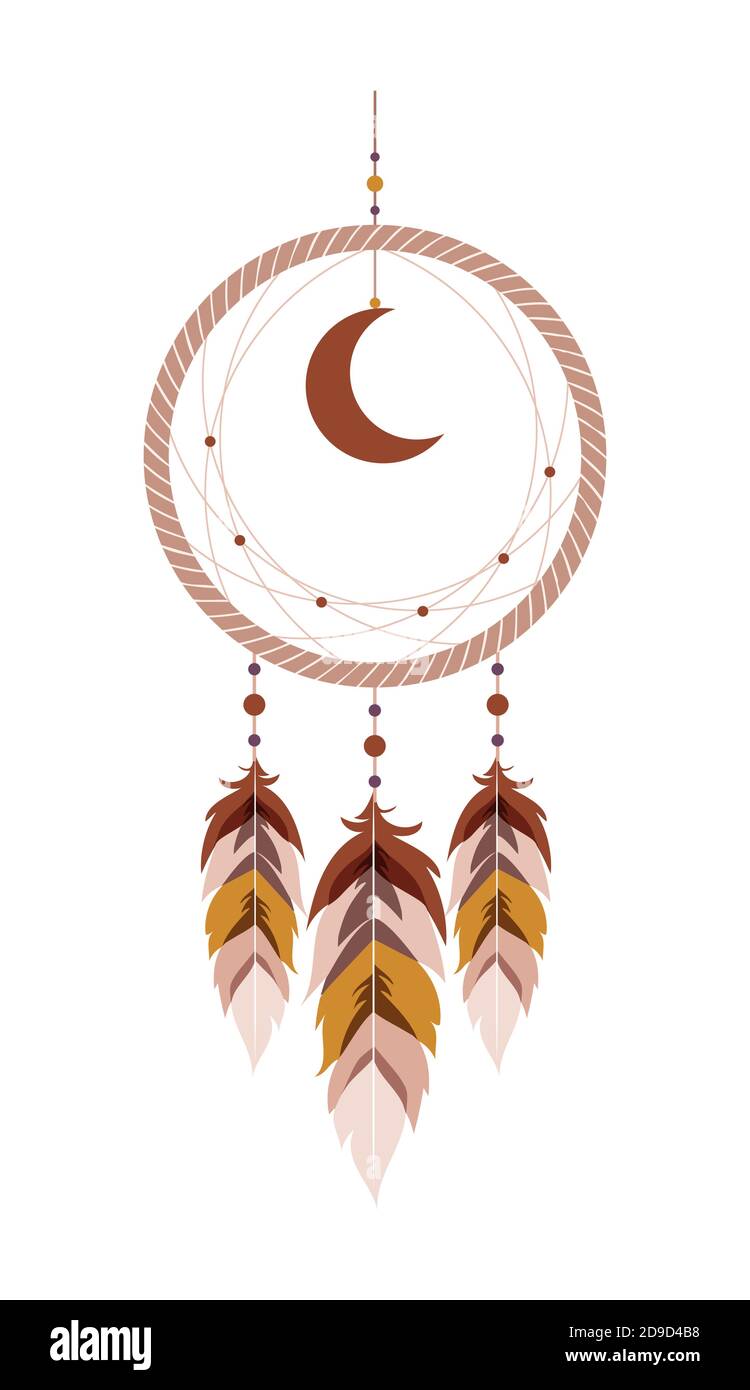 Moon feathers Stock Vector Images - Alamy