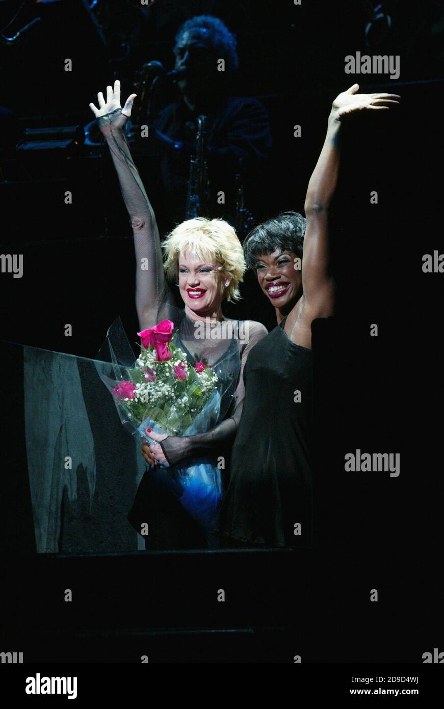 Melanie Griffith takes her curtain call as Roxie Hart with Deidre ...