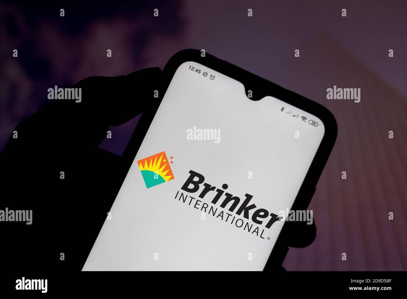 In this photo illustration the Brinker International logo seen ...