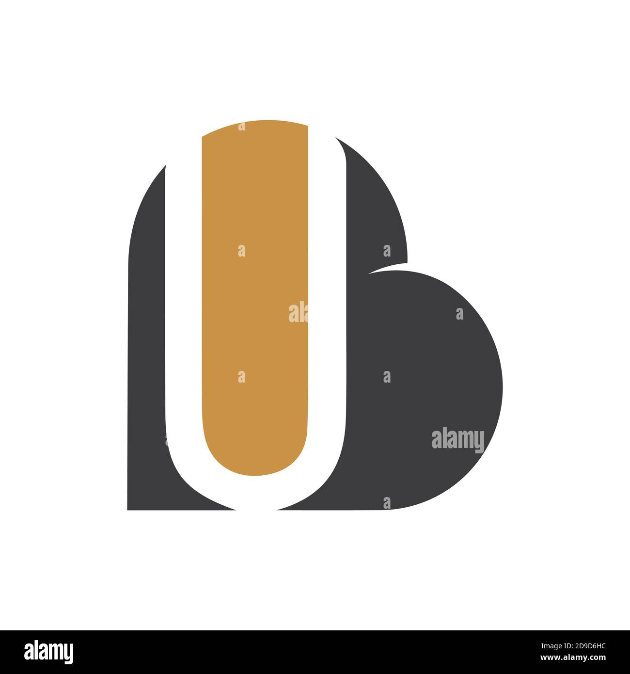 Initial letter ub logo or bu logo vector design template Stock Vector ...