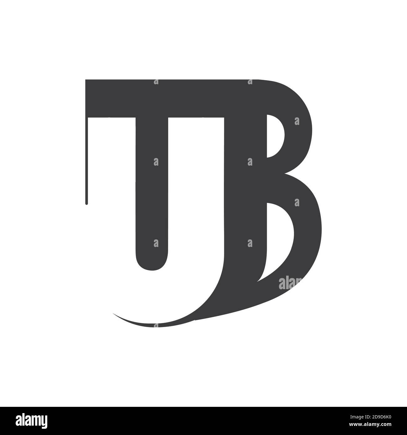 Initial letter ub logo or bu logo vector design template Stock Vector ...
