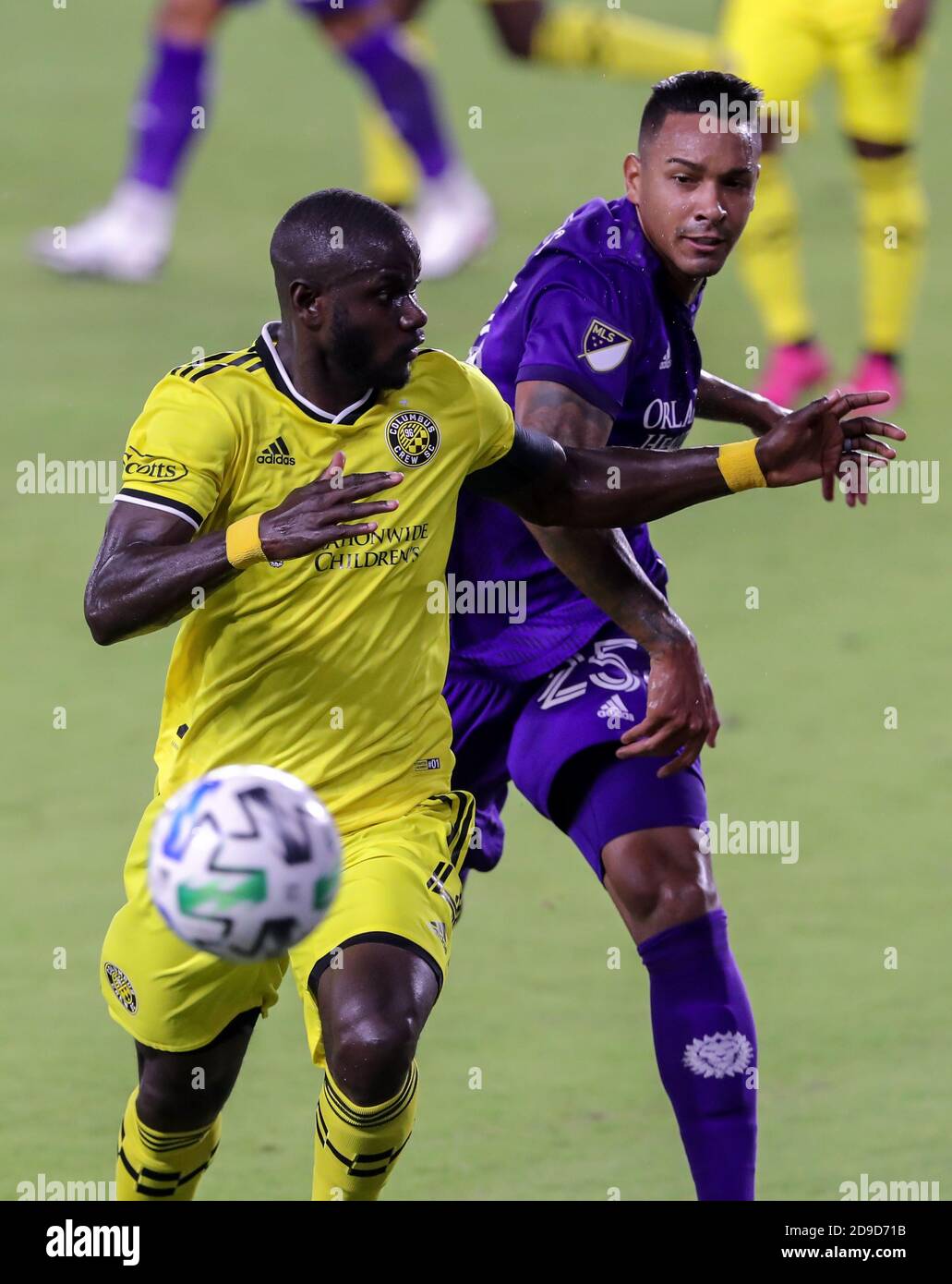 November 4, 2020: Columbus Crew defender JONATHAN MENSAH (4) competes ...