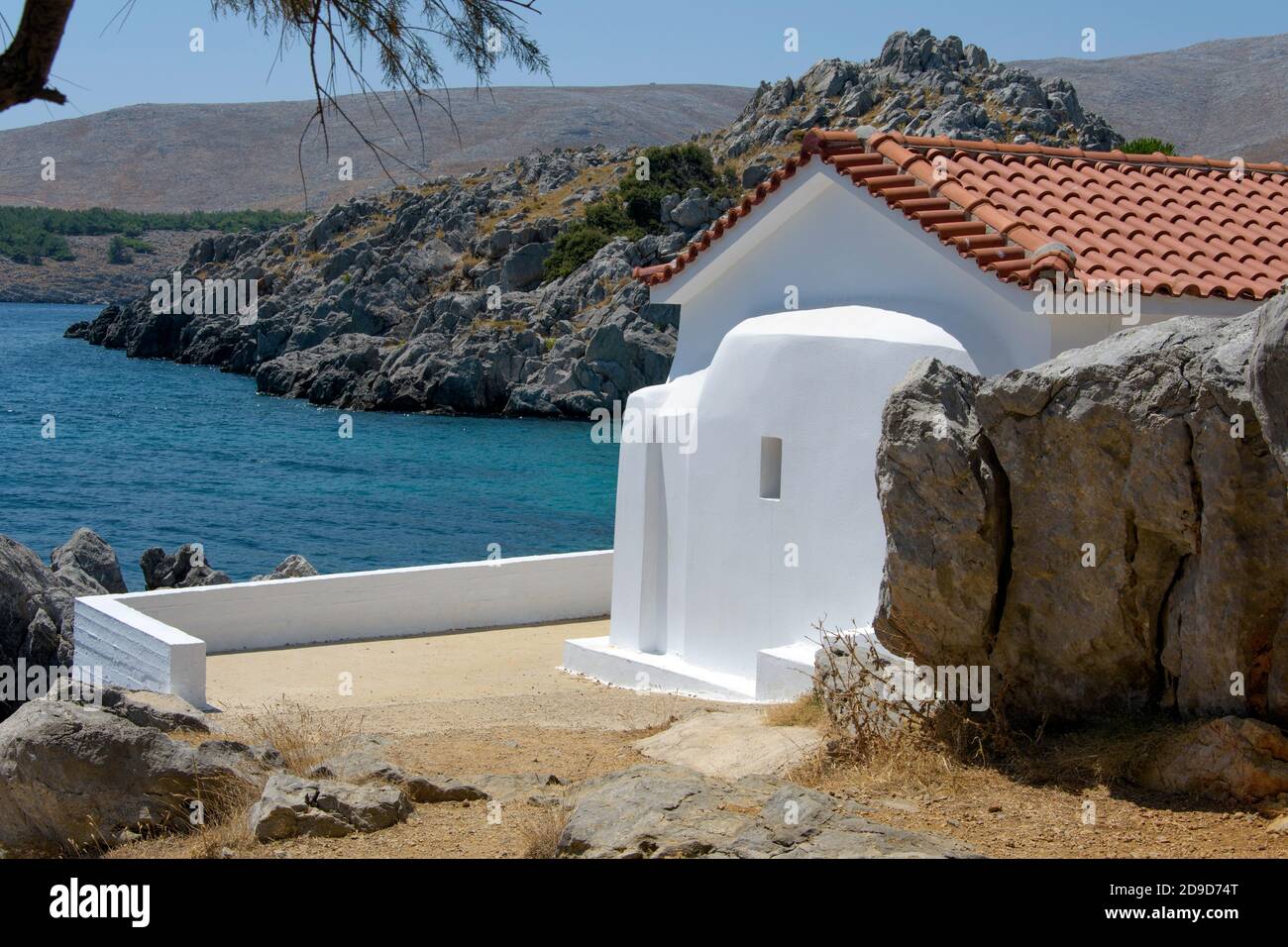 Traditional church by the sea Stock Photo - Alamy