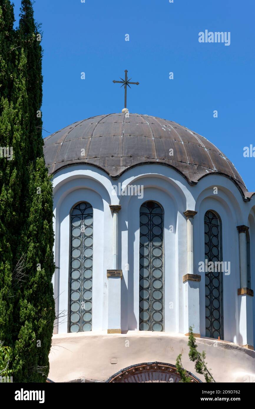 The dome of Nea Moni in Chios, Greece Stock Photo - Alamy