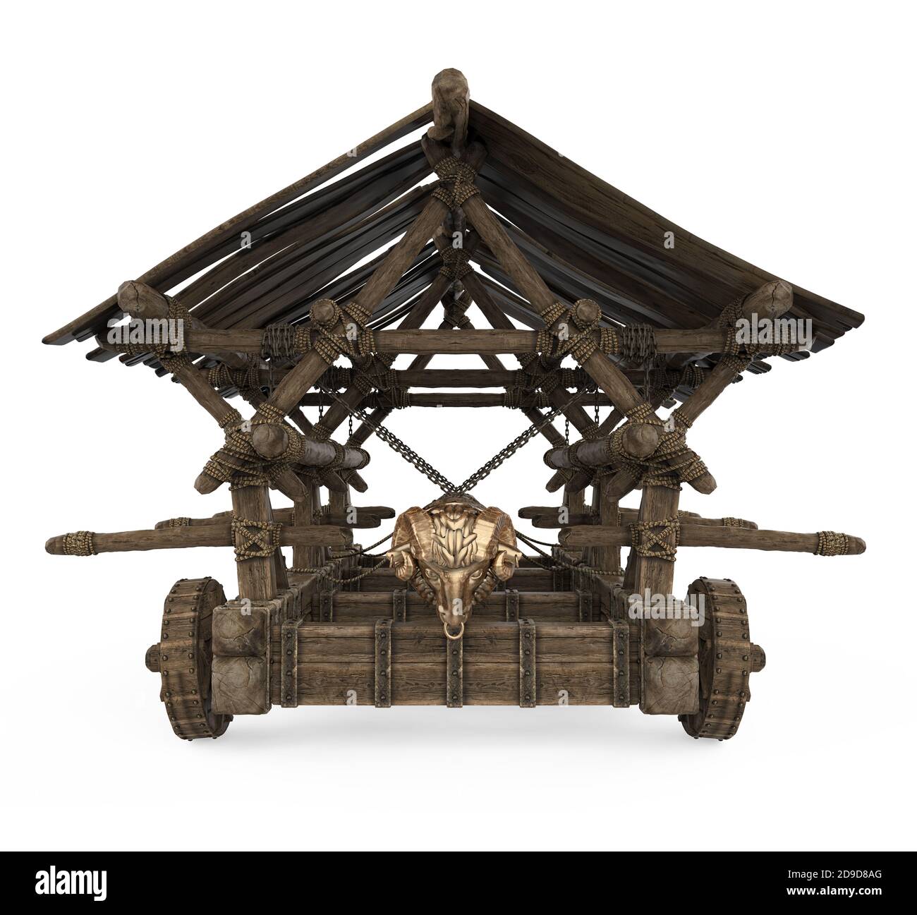 Medieval siege battering ram Cut Out Stock Images & Pictures - Alamy