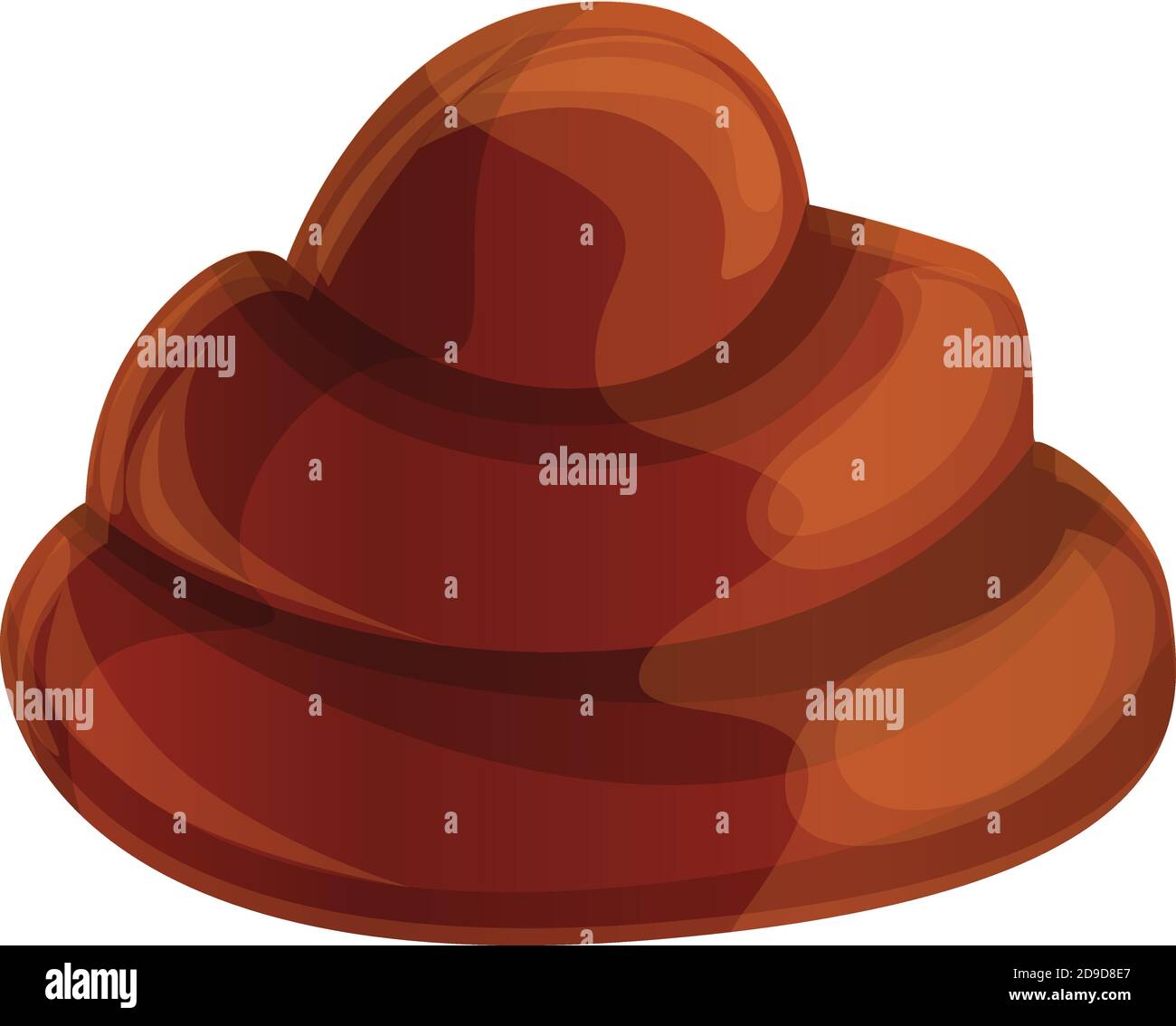 Chocolate paste icon. Cartoon of chocolate paste vector icon for web ...