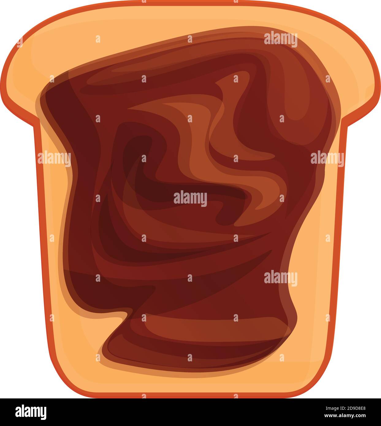 Nut chocolate paste icon. Cartoon of nut chocolate paste vector icon ...