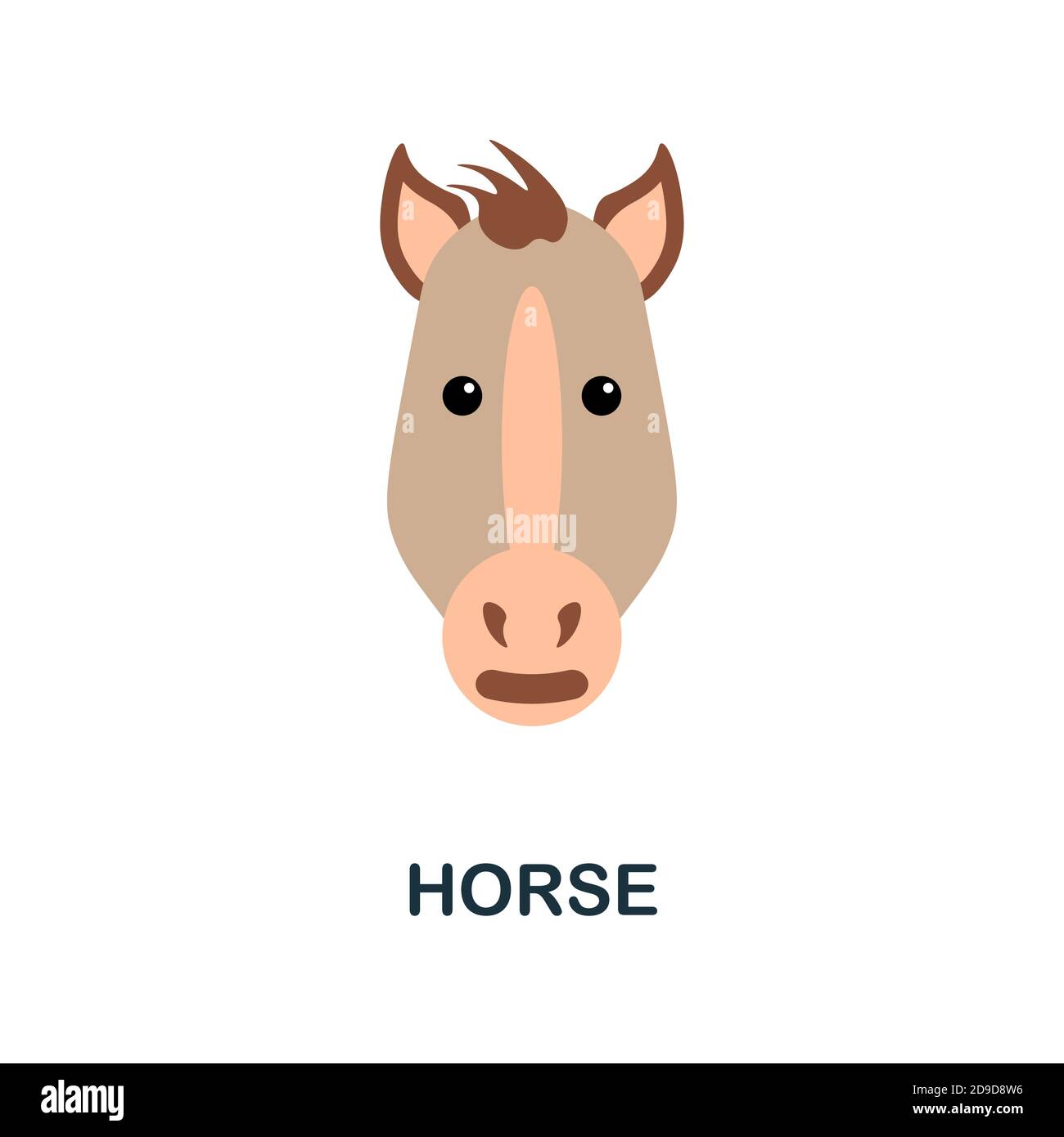 Horse icon. Simple element from home animals collection. Creative Horse ...