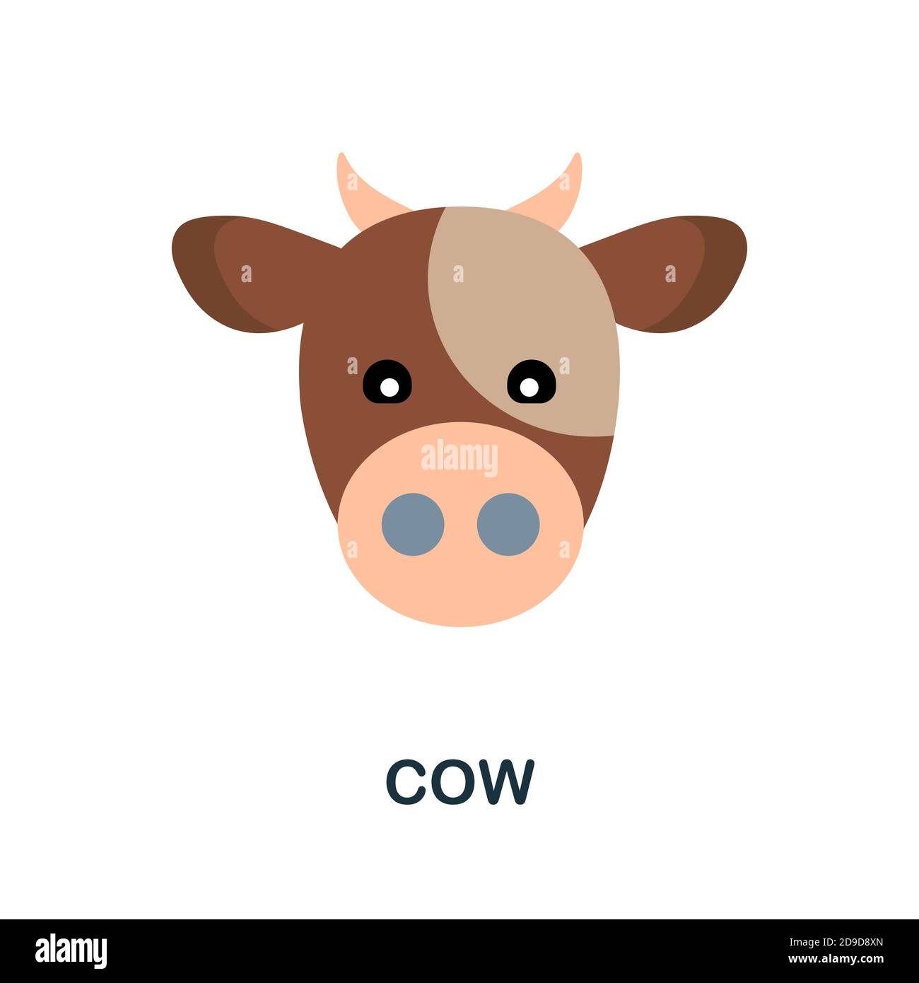 Cow icon. Simple element from home animals collection. Creative Cow ...