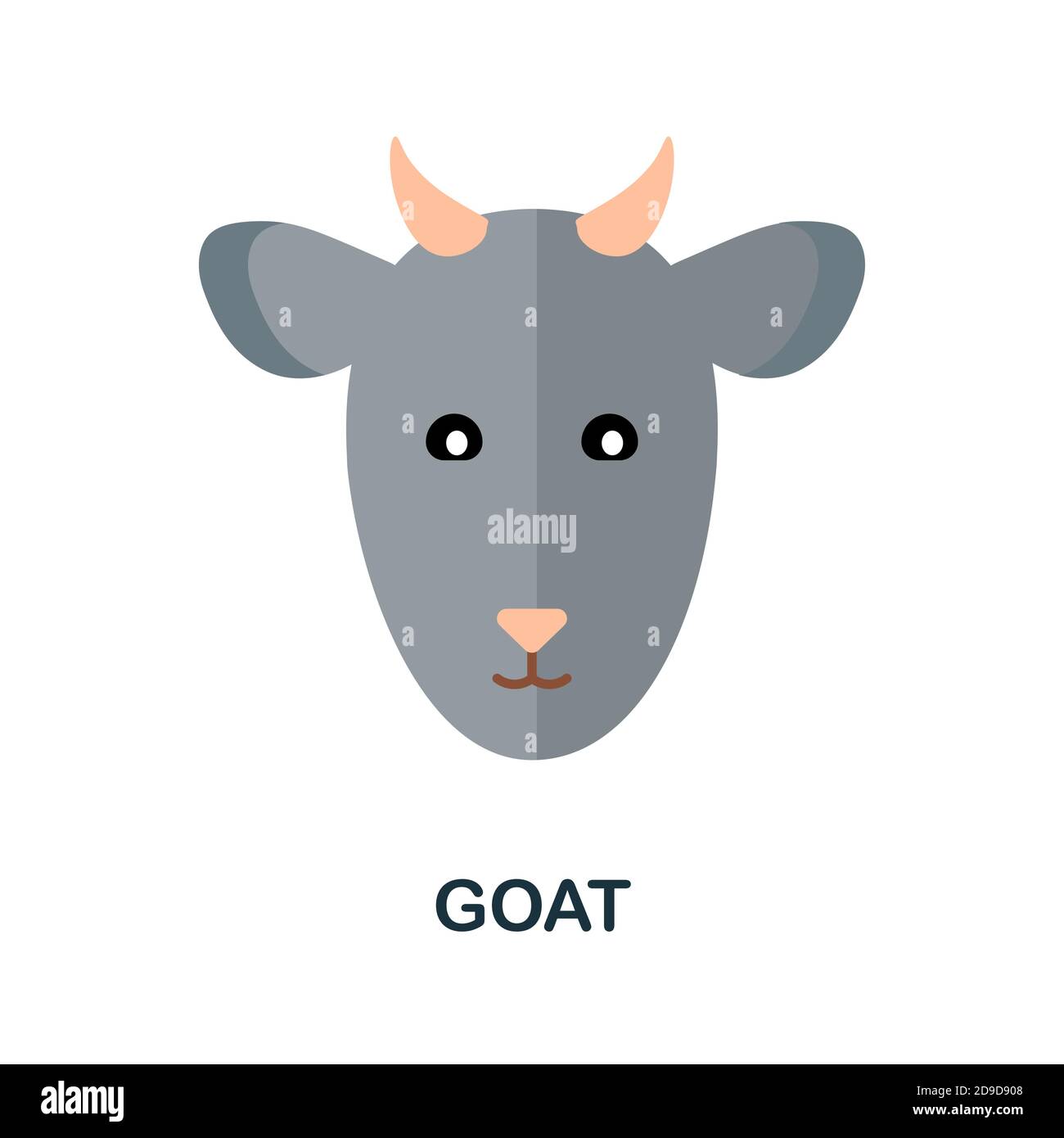 Goat icon. Simple element from home animals collection. Creative Goat ...