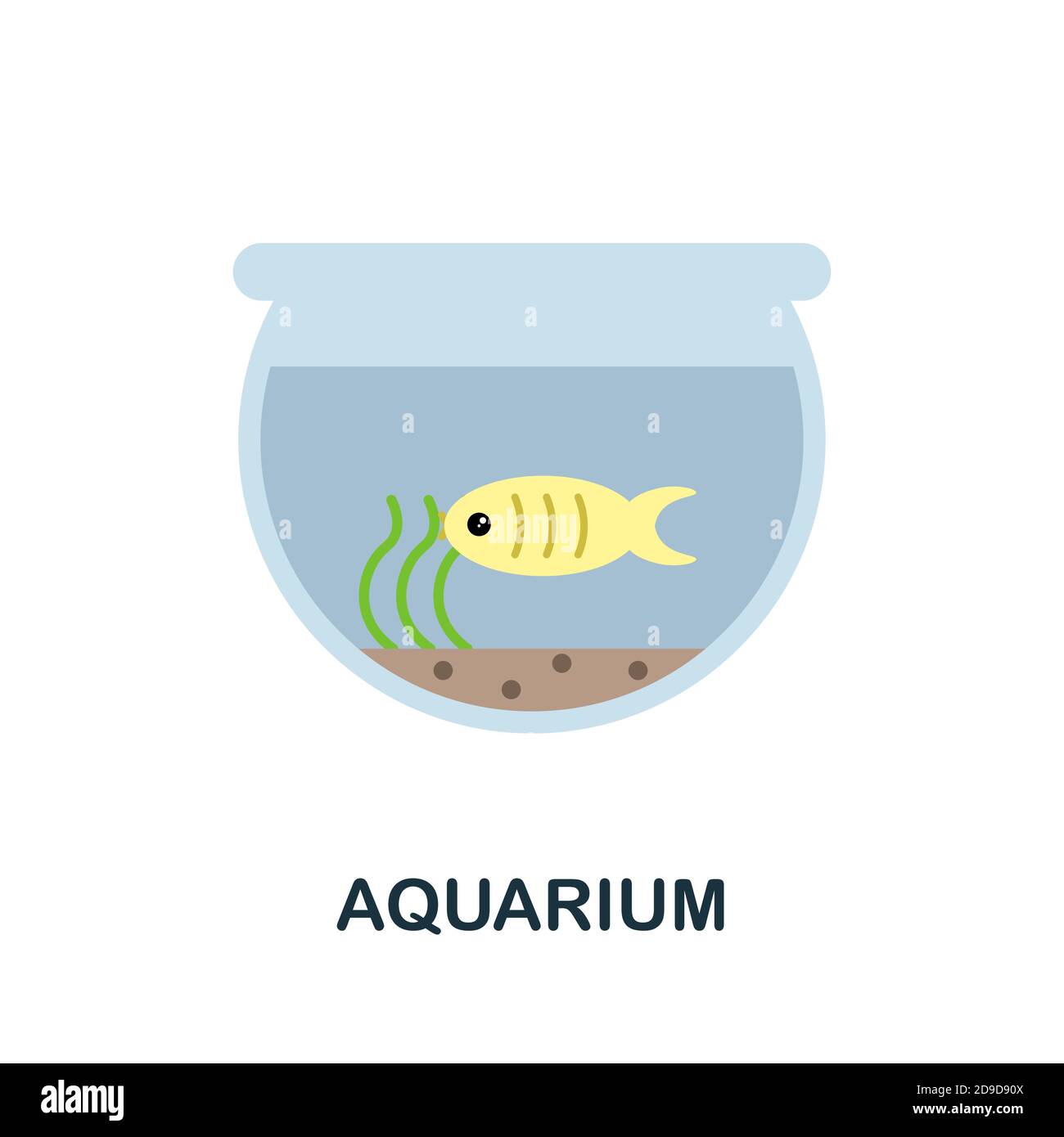Aquarium icon. Simple element from home animals collection. Creative ...
