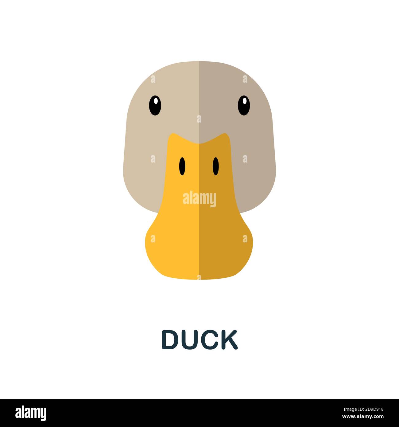 Duck icon. Simple element from home animals collection. Creative Duck ...
